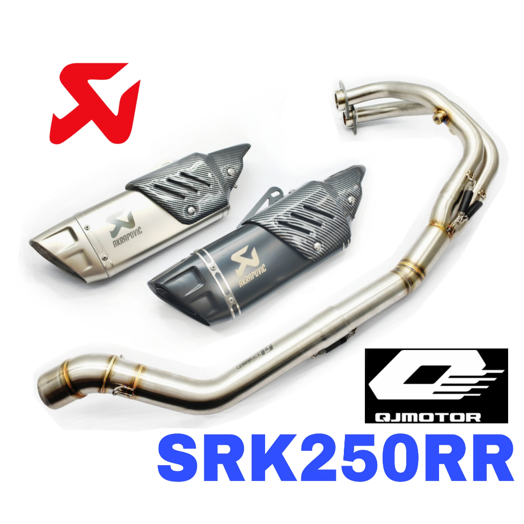 Akrapovic QJMotor SRK250RR R1M Full System Exhaust Stainless Ekzos ...