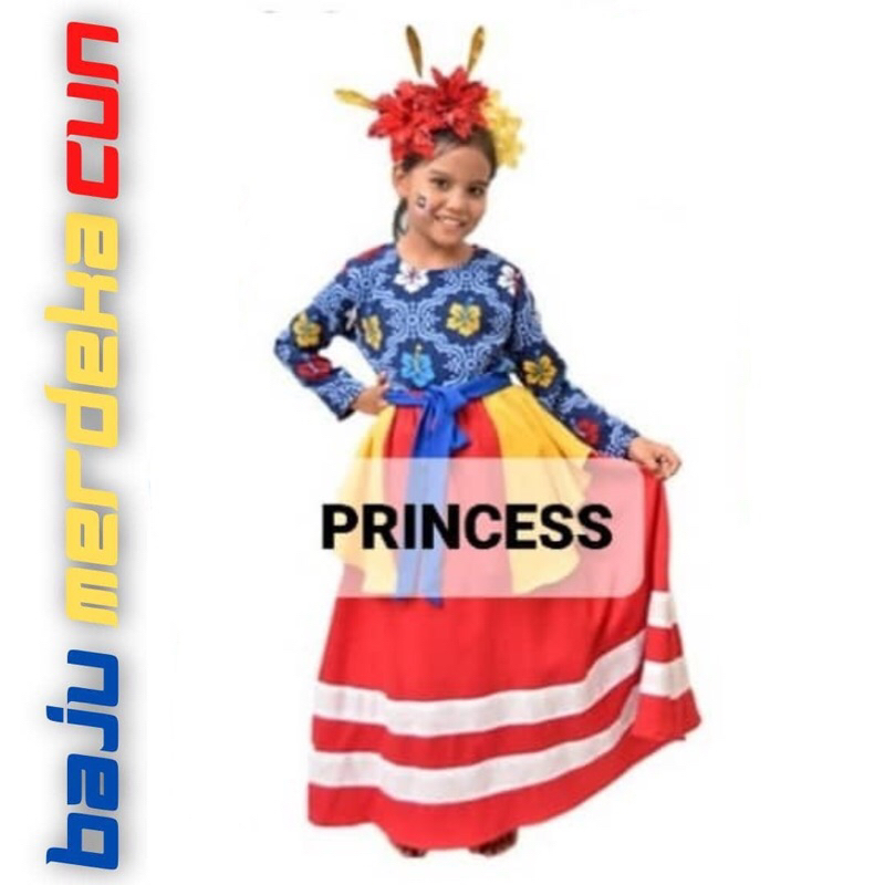🇲🇾READY STOCK💥 SET BAJU PRINCESS PUTERI / BAJU MERDEKA KANAK-KANAK ...
