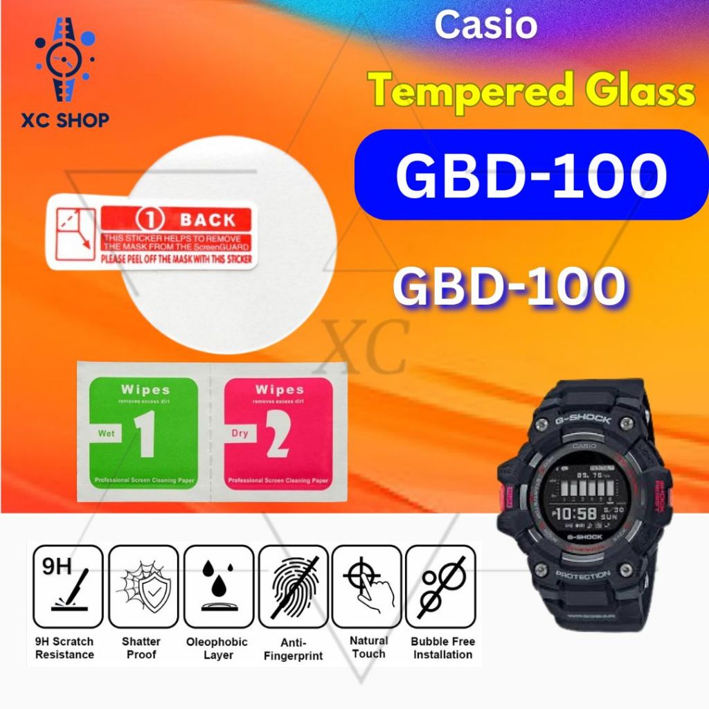 Ready stock Casio GBD-100 G-shock G-Squad clear tempered glass screen ...