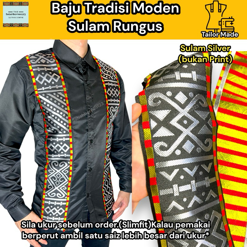 Baju Rungus Kadazan Dusun lengan panjang ethnic Baju Tradisi kadazan ...