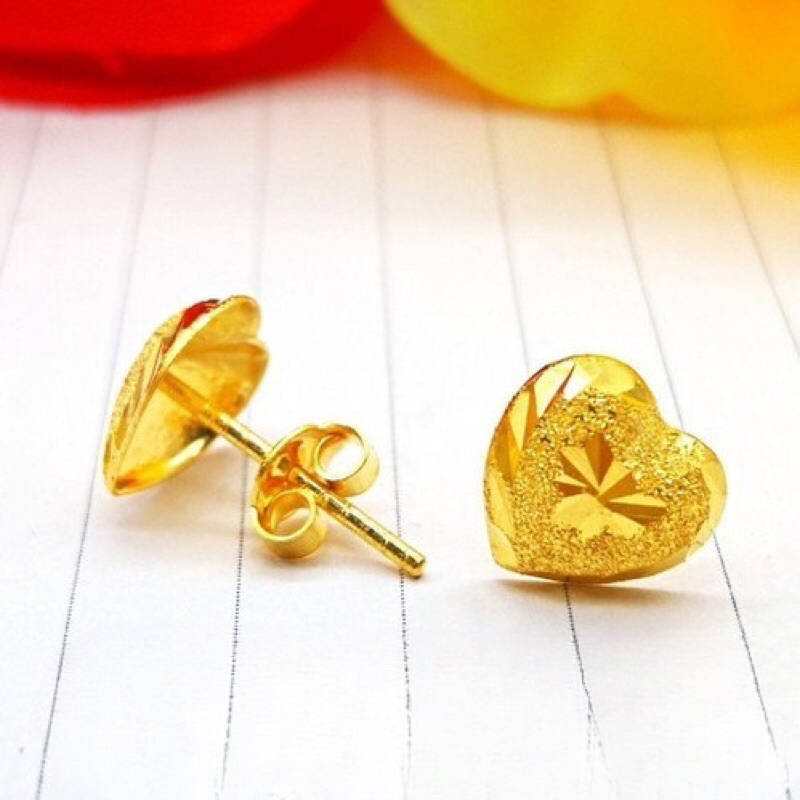 🔥 Subang Love EMAS BANGKOK PERSIS Original Emas 916 EARRING by Fnstore ...