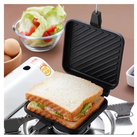 SANDWICH MAKER PAN PORTABLE BREAD BAKING PAN PEMBAKAR ROTI | Shopee ...