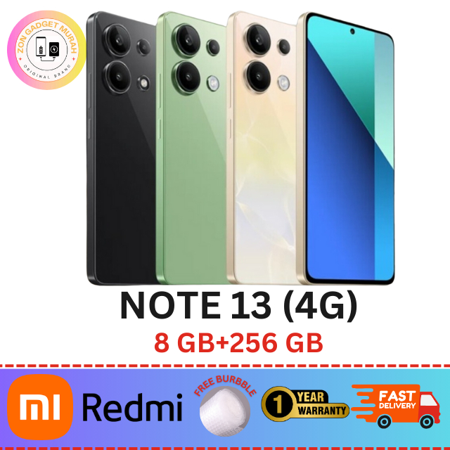 REDMI NOTE 13 4G [8GB +256GB] 33W FAST CHARGING WITH 5000mAh - ORIGINAL ...