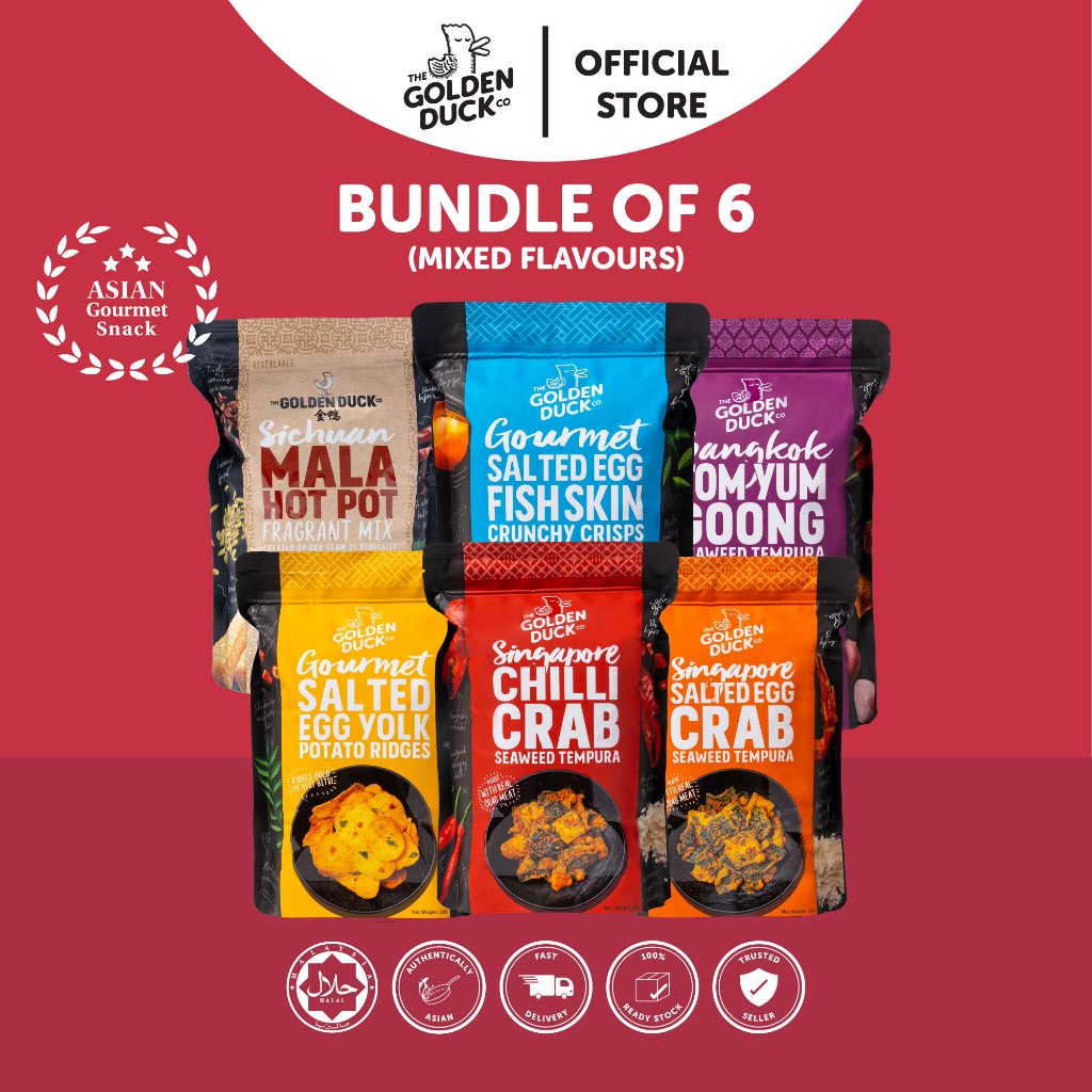 The Golden Duck Mix Assorted Flavors Snacks (6 Pack) | Shopee Malaysia