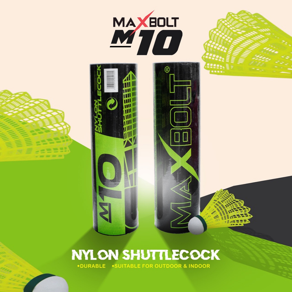MAXBOLT M10 Nylon Shuttlecock 6-in-1 Pack | Shopee Malaysia