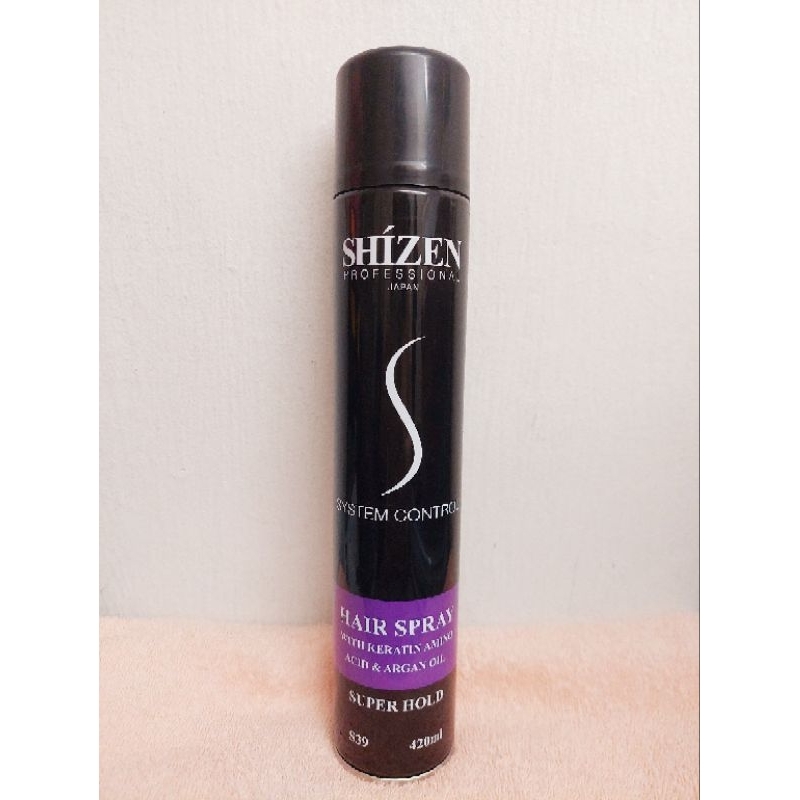 Shizen Hair Spray 420ml (with Keratin Amino Acid & Argan Oil) | Shopee ...