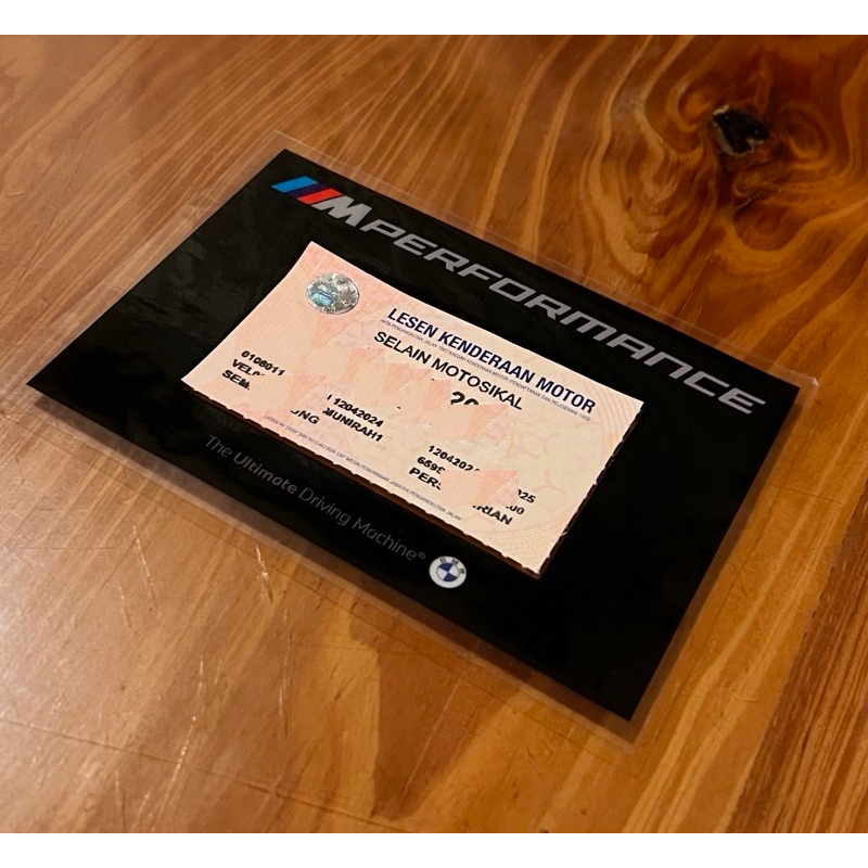 LATEST VERSION! BMW M Performance Roadtax sticker Road Tax sticker ...