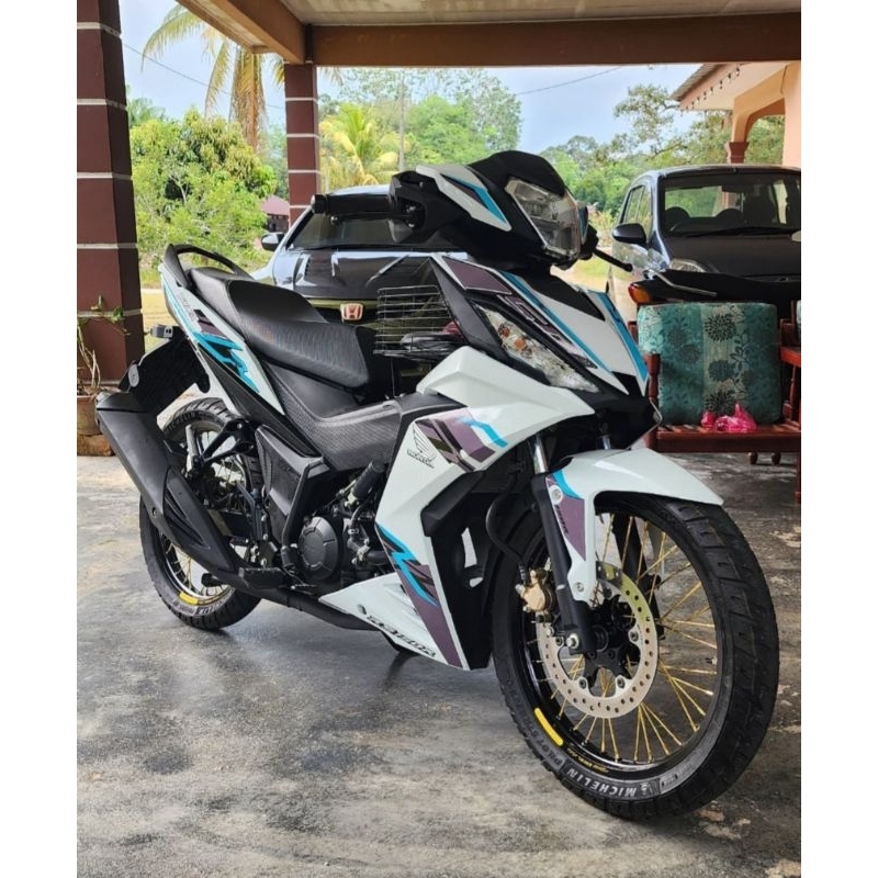 Rs150 V1/V2/V3 Cover Set Custom Putih Kilat | Shopee Malaysia