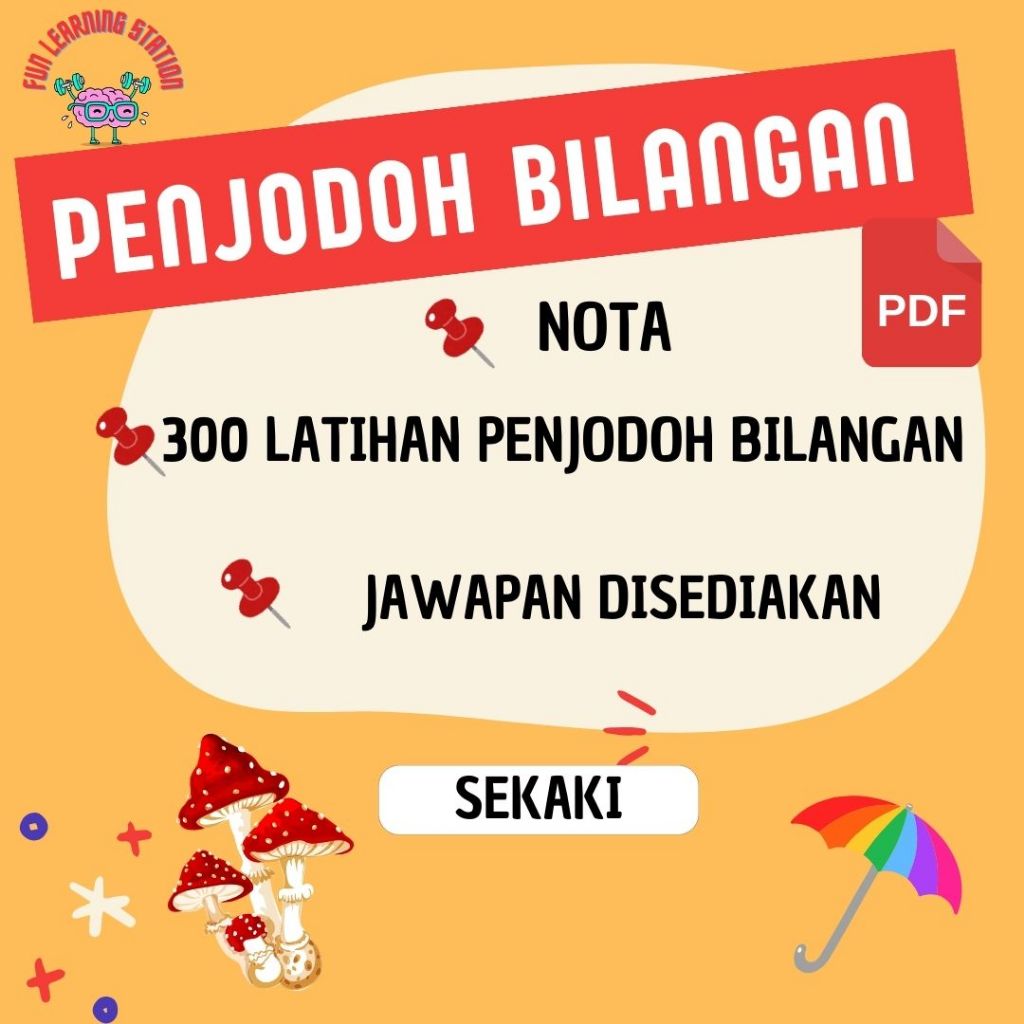 076- (PDF)Penjodoh Bilangan dan latihan untuk Sekolah Rendah KSSR 100 muka surat Bahasa Melayu ...