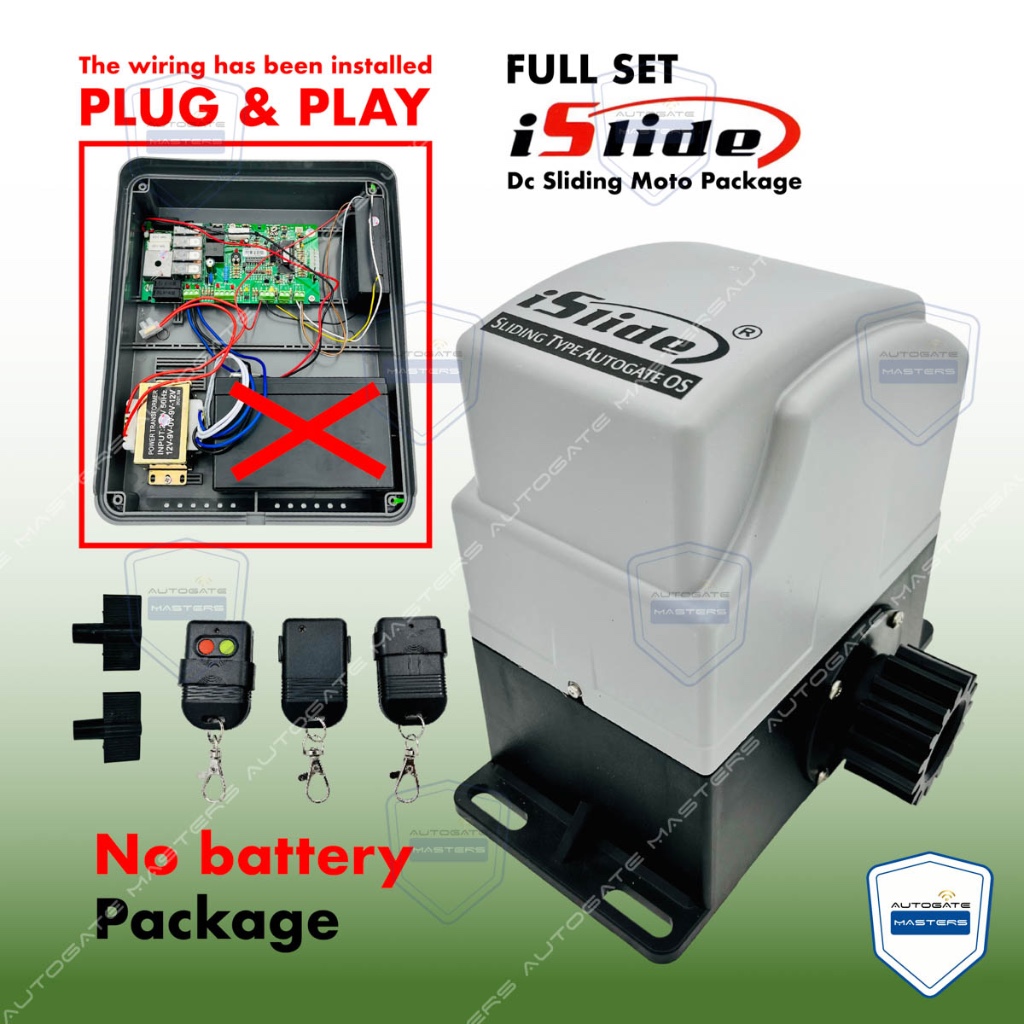 ISLIDE SLIDING AUTOGATE MOTOR ( Full set without gear rack ) mtech ...