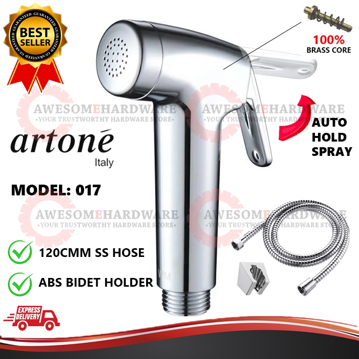 ARTONE BDT 017-S HEAVY DUTY BRASS CORE ABS BIDET HEAD SPRAYER TOILET SPRAY TOILET WASH COMPLETE ...