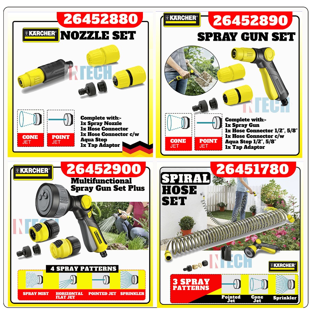 KARCHER SPRAY GUN SET OR NOZZLE SET - 26452880 / 26452890 / 26452900 ...