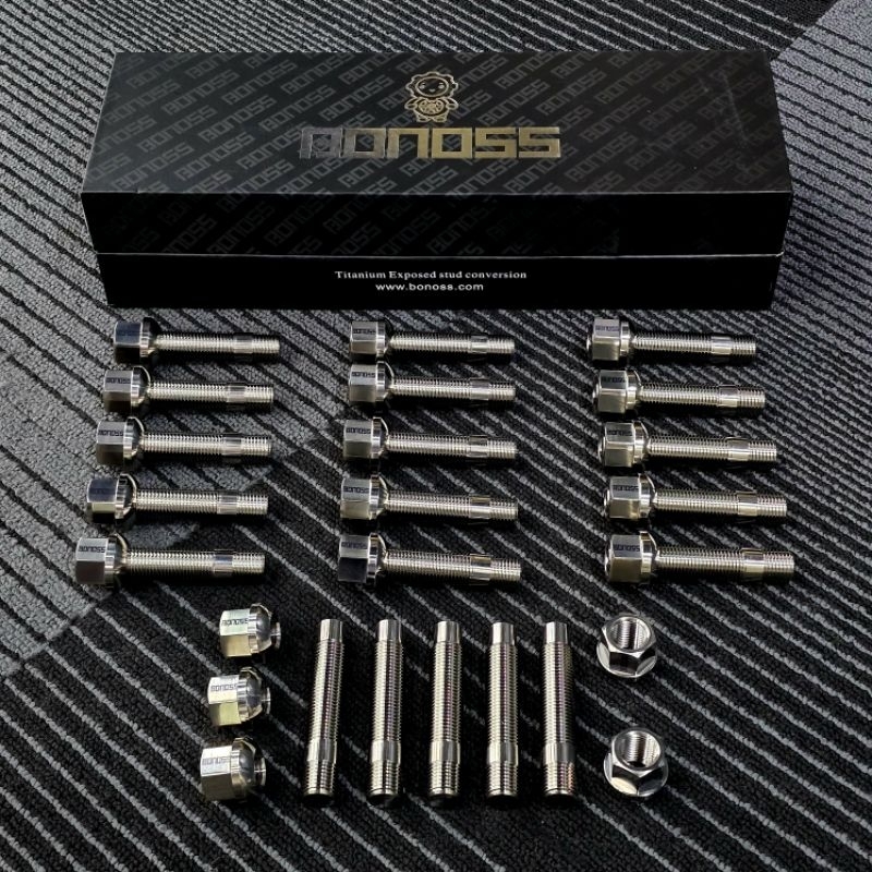 M14x1.5mm Bonoss Forged Titanium Exposed Wheel Stud Conversion | Shopee ...