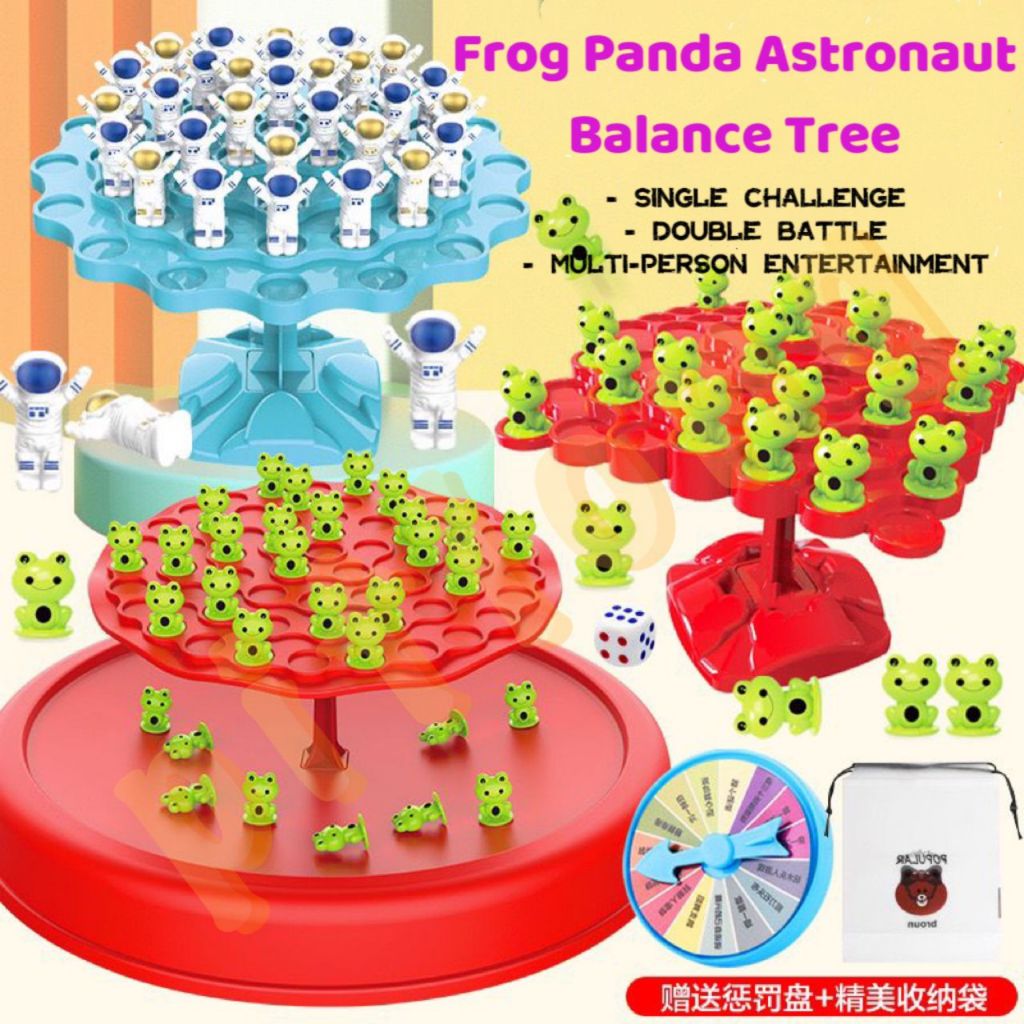 Frog Balance Tree Scale Educational Math Balancing Tabletop Game Scale ...