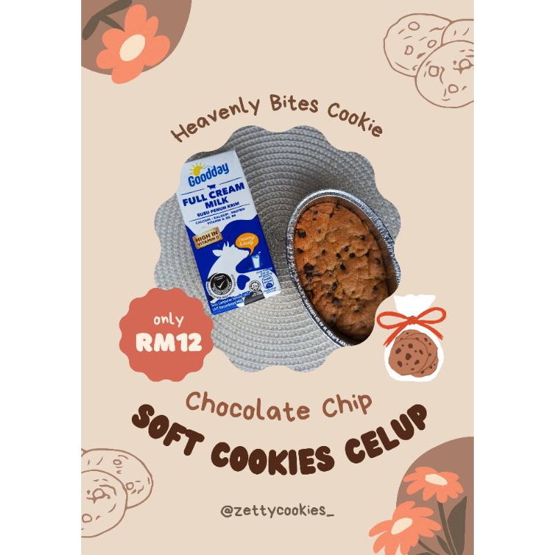 Oval Soft Cookies SET (include milk) | Shopee Malaysia