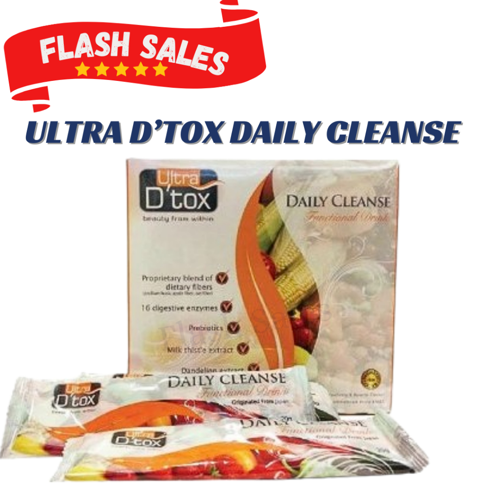 Ultra Dtox Daily Cleanse Functional Drink 20g X 15 sachets | Shopee ...