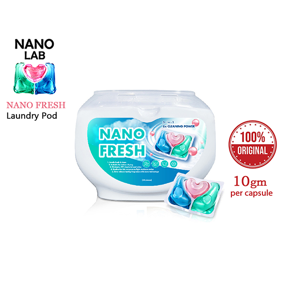 NANO LAB - Nano Fresh Laundry Pods (50pcs) / Laundry Beads/ Capsules ...