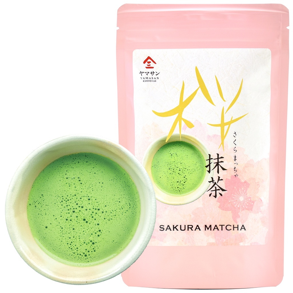 【Direct from Japan】Yamasan Matcha Powder with Sakura Cherry Blossom Tea ...