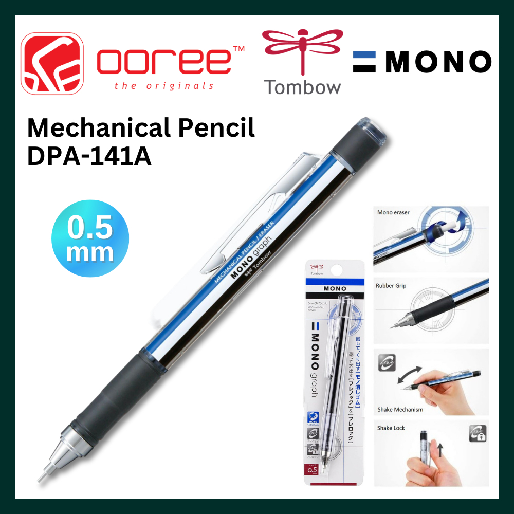 TOMBOW MECHANICAL PENCIL MONO GRAPH 0.5MM STANDAR COLOR DPA-141A ...