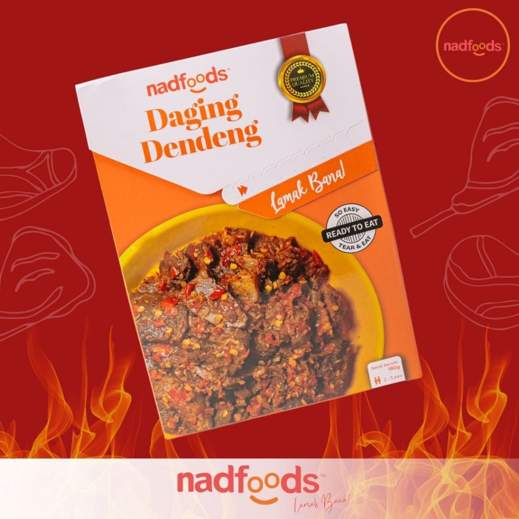 Nadfoods Daging Dendeng 🔥🔥🔥 180g [Produk Muslim] 🔥🔥🔥 | Shopee Malaysia