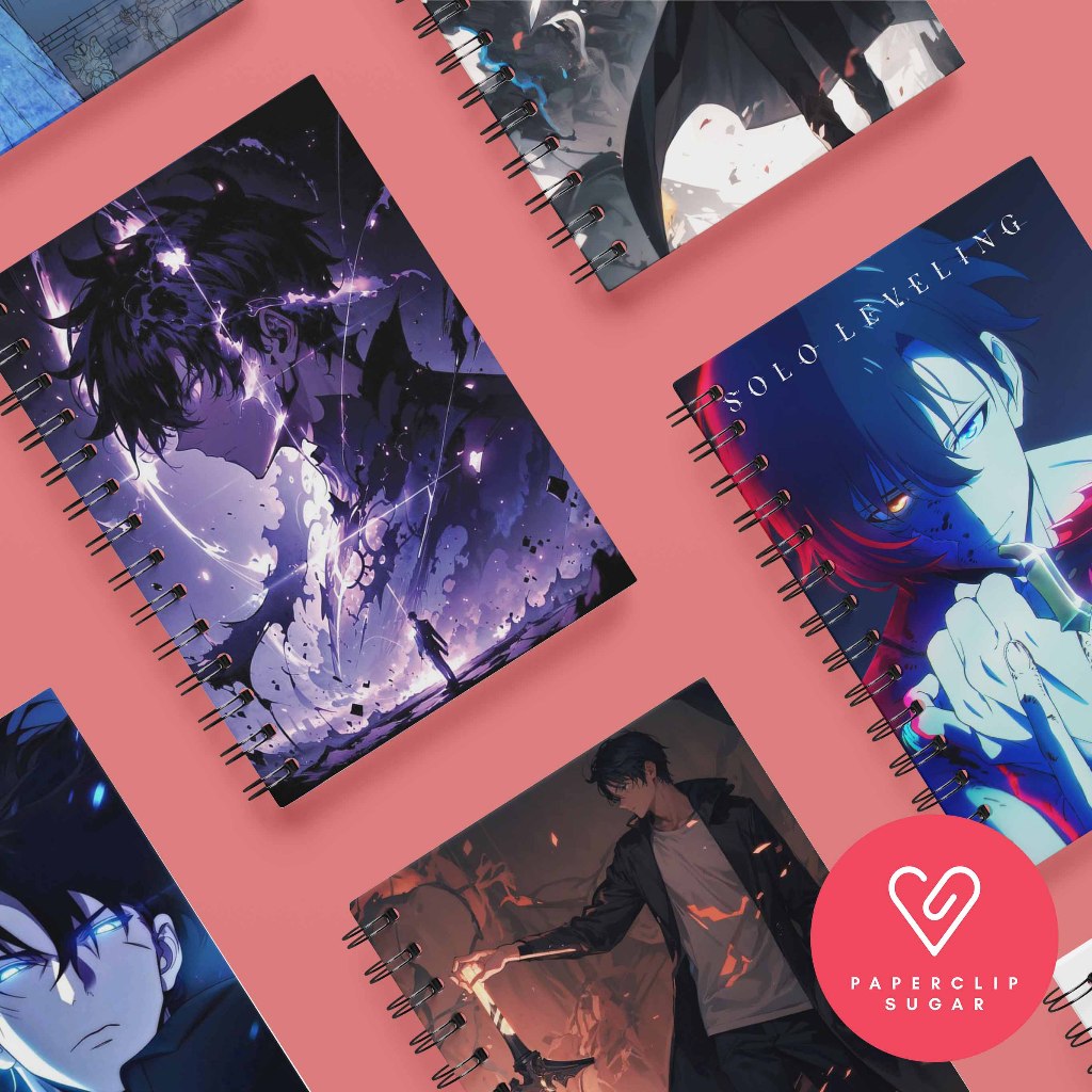 Anime Solo Leveling Sung Jinwoo A5 Notebook 100pgs / Journal / Buku ...