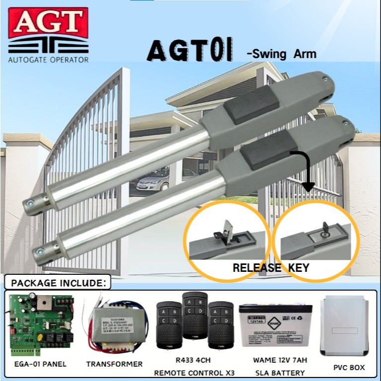 AGT01 WITH RELEASE KEY FULL SET AUTOGATE | Shopee Malaysia