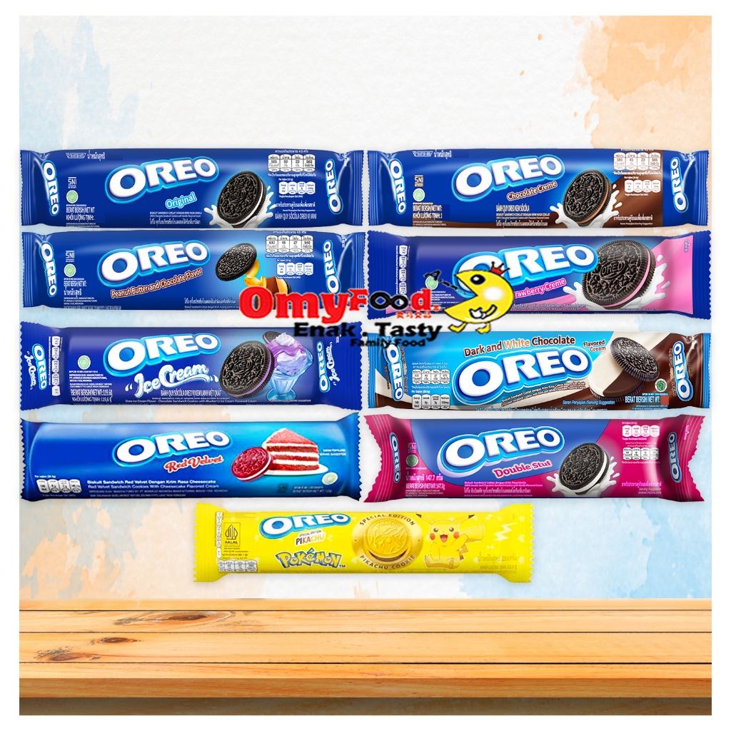 119.6g Oreo Cookies [Original/Chocolate/Peanut Butter & Chocolate ...