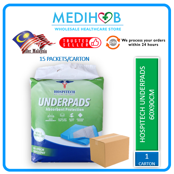[𝐁𝐔𝐋𝐊 𝐏𝐔𝐑𝐂𝐇𝐀𝐒𝐄] MEDIHUB / HOSPITECH Premium Disposable Underpad 1 ...