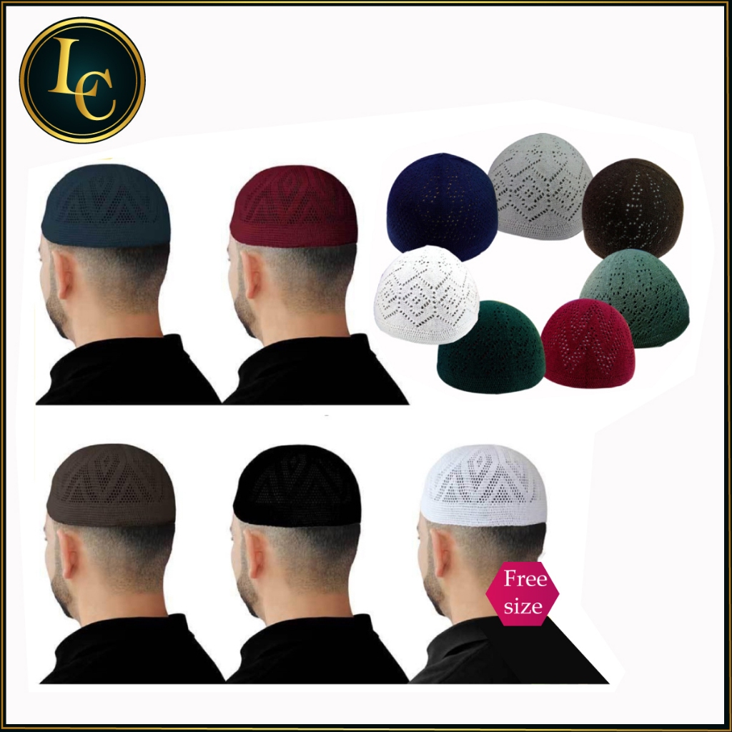 KOPIAH KAIT BENNANG TURKEY MIHRAB/KOPIAH TURKEY Kait Cap Free Size ...