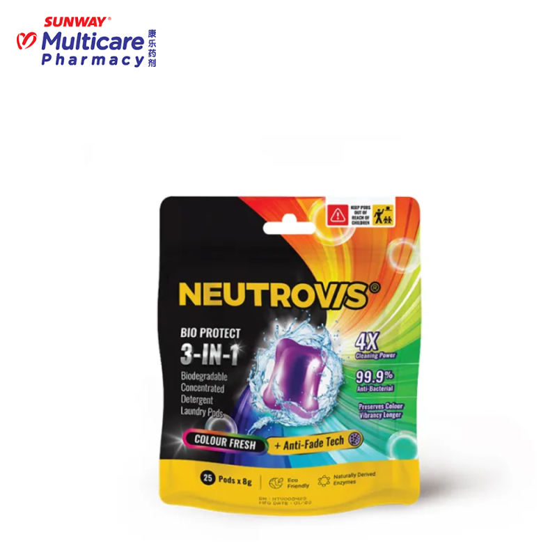 Neutrovis 3 In 1 Biodegradable Concentrated Detergent Laundry Pods ...