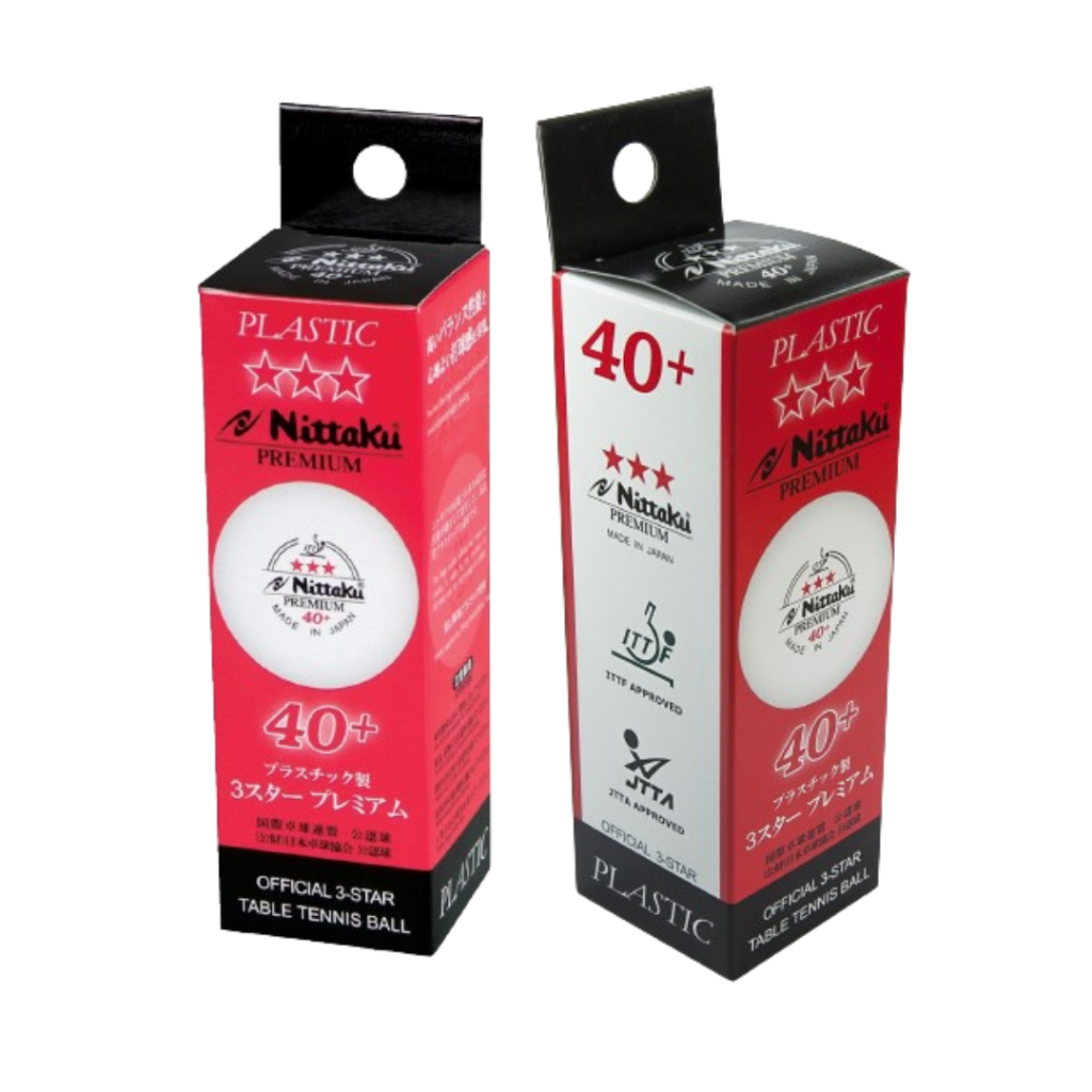 Nittaku Ball 3-Star Premium Table Tennis Ball Bola Ping Pong Original 3 pcs in box (ORIGINAL ...