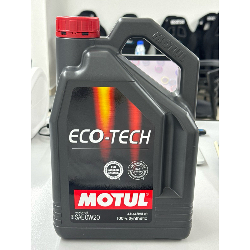 Motul ECO-TECH / 0W20 Fully Synthetic Engine Oil / 3.5 Litre / Eco Tech ...