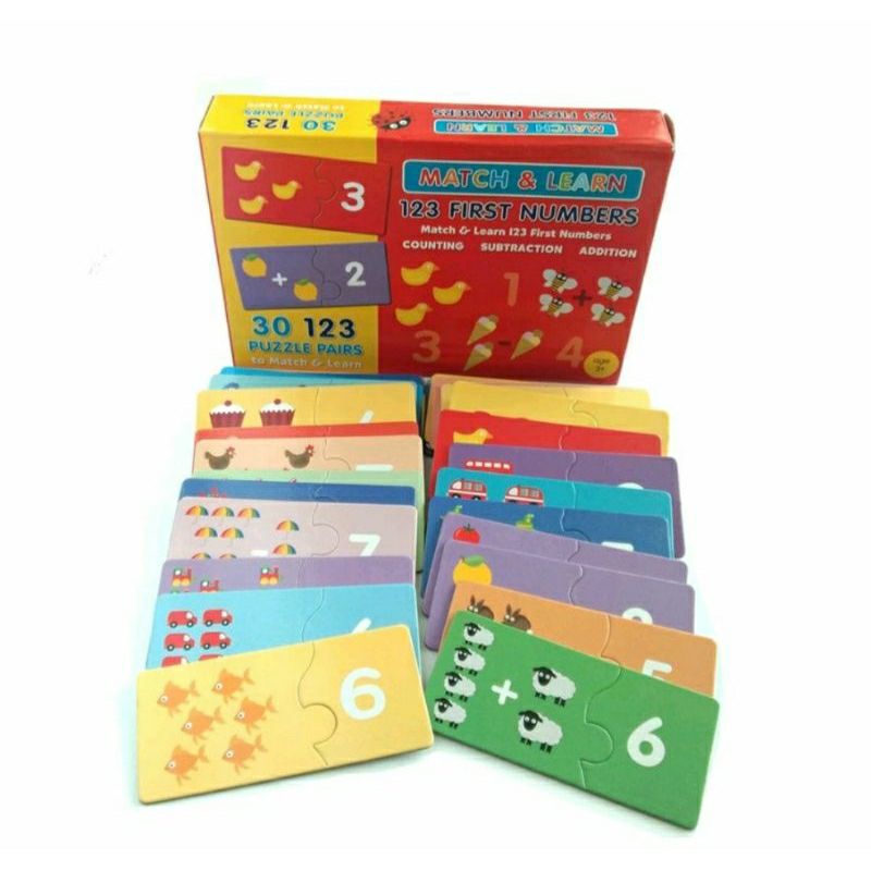 Match & Learn Puzzle ABC/123/Animal/Flash Card | Shopee Malaysia