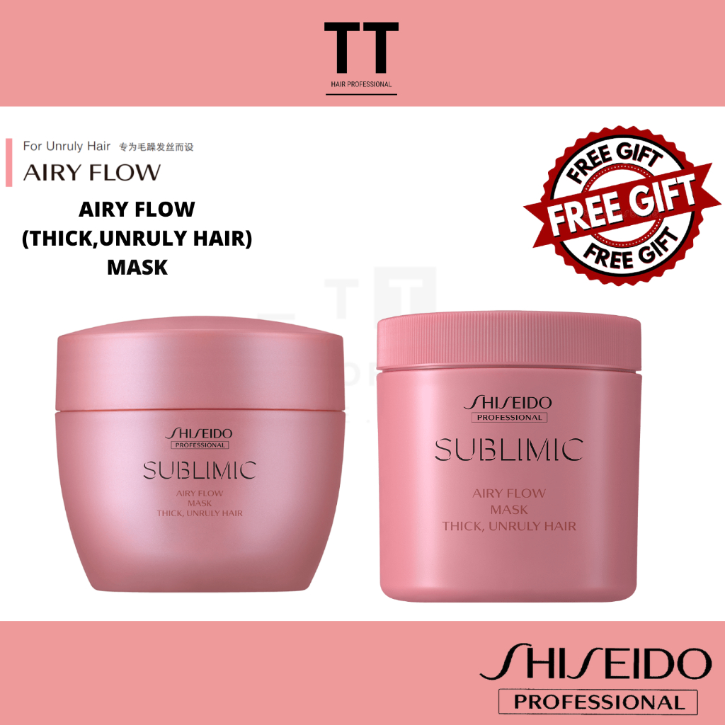 Shiseido Sublimic Airy Flow For Volume , Unruly | Thick Hair Mask | 200G | 680G | Shopee Malaysia