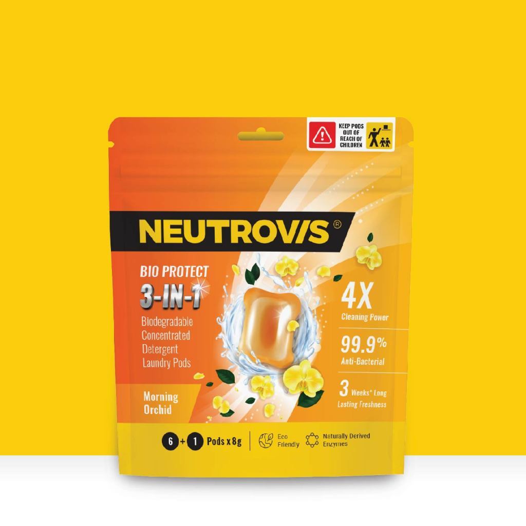 Neutrovis 3-IN-1 Biodegradable Concentrated Detergent Laundry Pods (8g ...