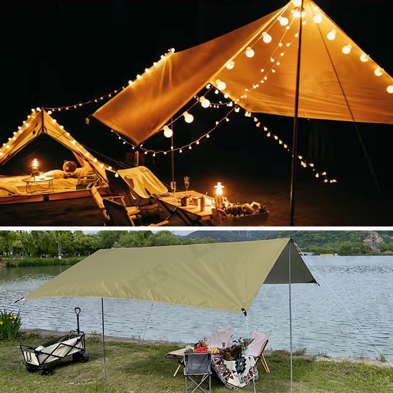 Outdoor Camper Tent Lightweight Fly Sheet Waterproof Coating Camping ...