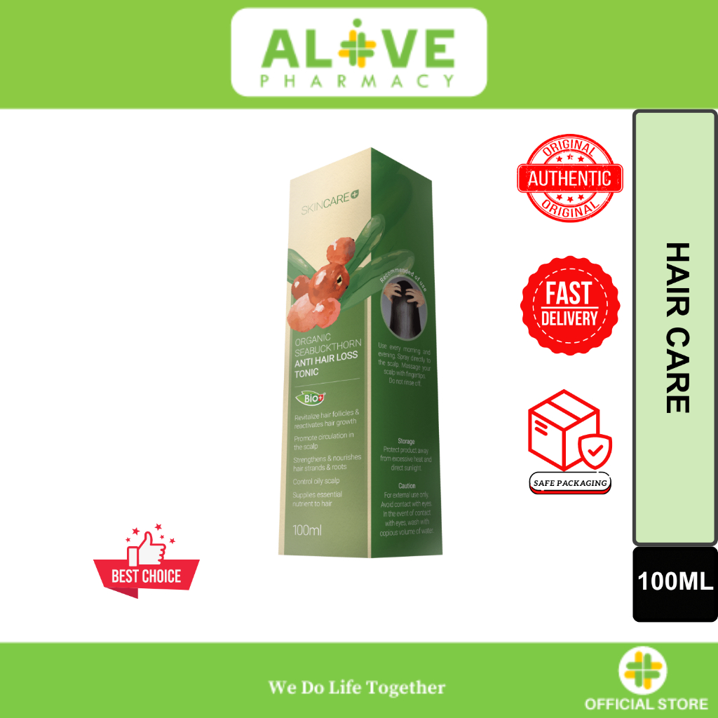 BioPlus Organic Seabuckthorn Anti Hair Loss Tonic 100ml | Shopee Malaysia