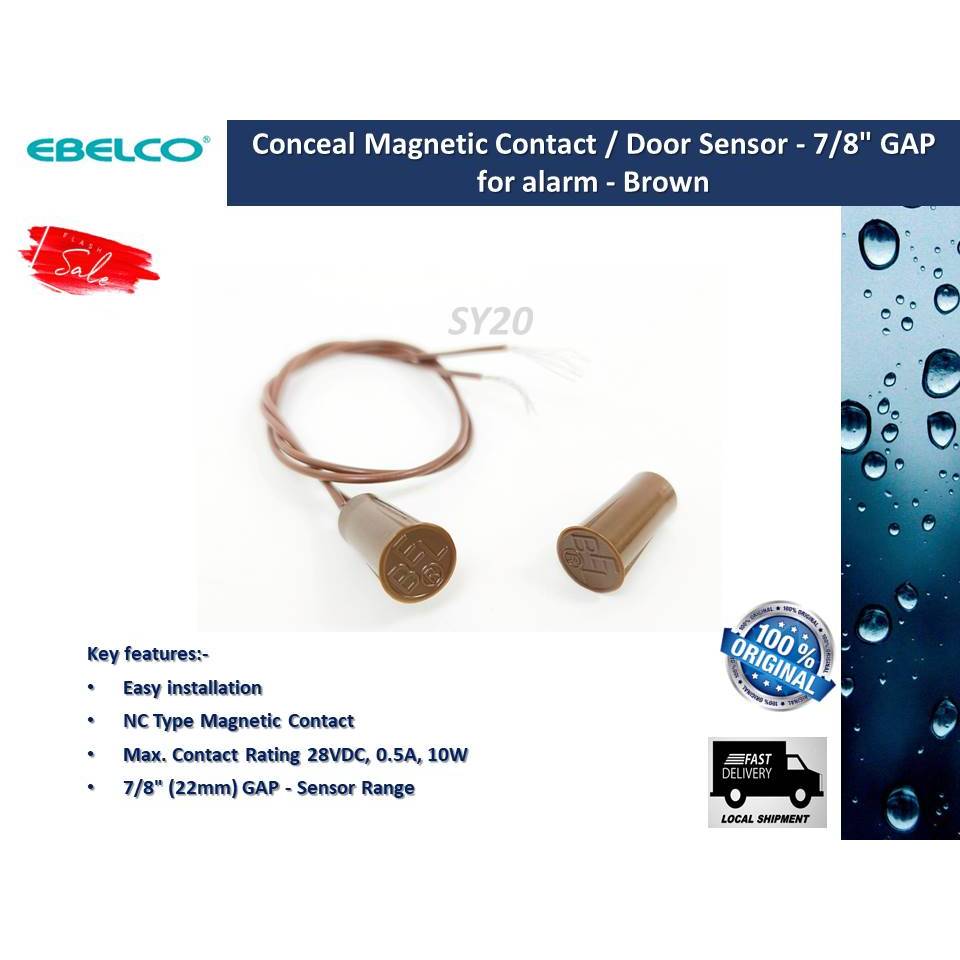 EBELCO EMC Alarm Conceal Magnetic Sensor / Door Sensor / Magnetic ...