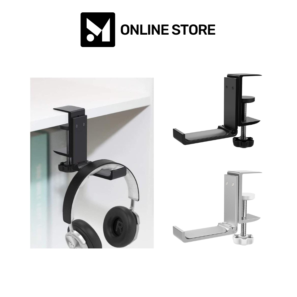 Premium Headphone Mount Hanger, Universal Aluminum Headphone Foldable ...