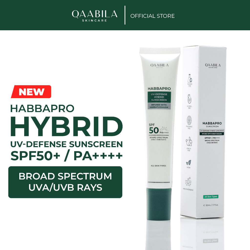 [HYBRID SUNSCREEN] QAABILA SKINCARE HYBRID SUNSCREEN SPF50+ PA ...