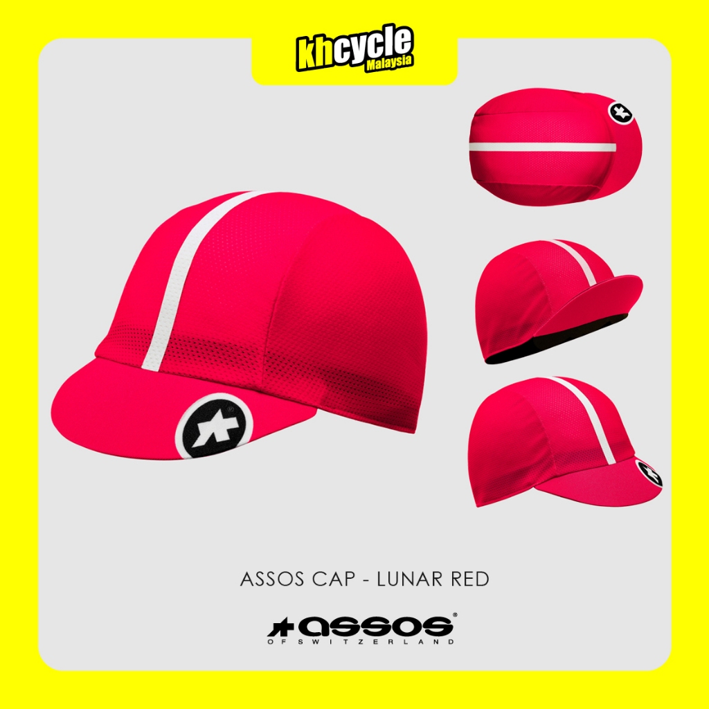 Assos Cap - Lunar Red (one size) | Shopee Malaysia