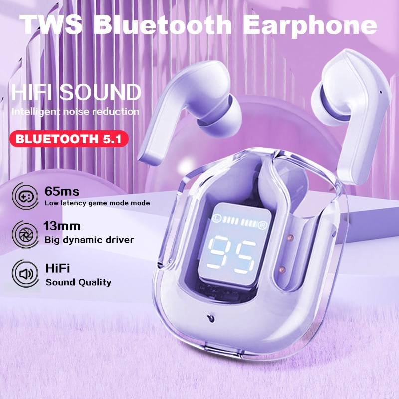 Transparent TWS Bluetooth Earphone Ultrapods Max Bluetooth 5.3 ...