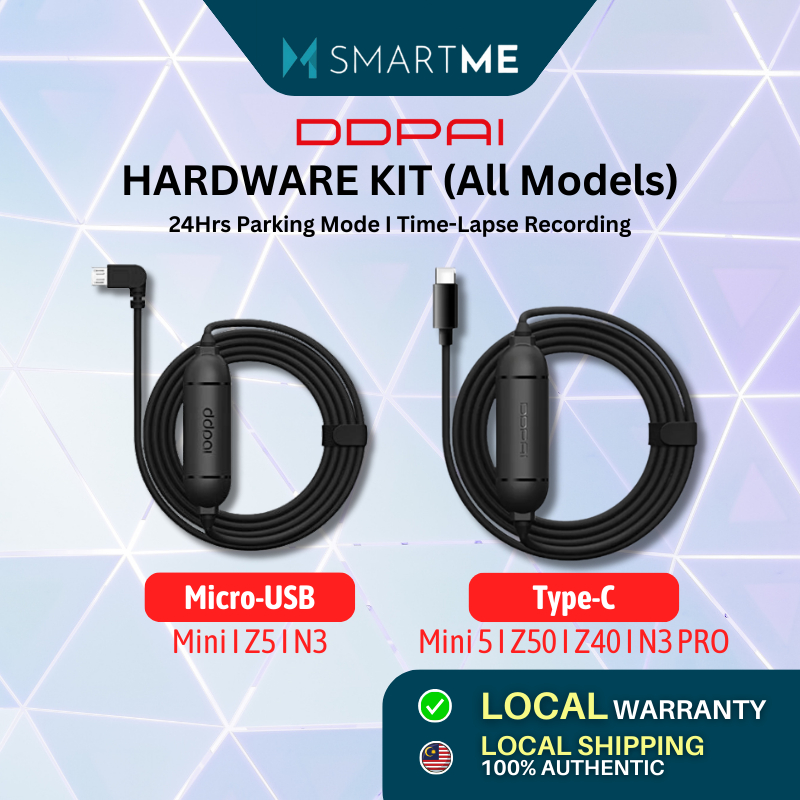DDPAI Hardware Kit for DDPAI Mini 5 / Z40 Z50 / N3 M5S / E3 Dashcam ...