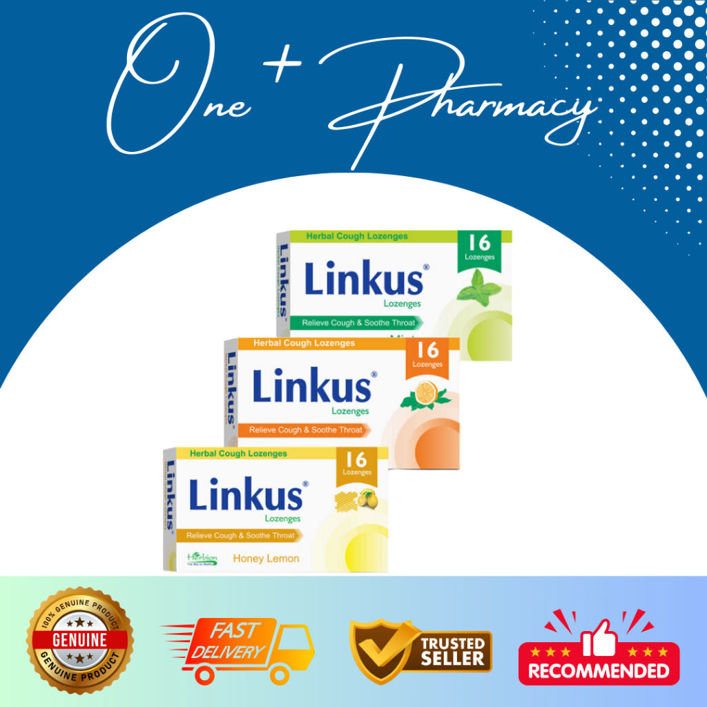 Linkus Lozenges Honey Lemon / Orange / Mint 16's | Shopee Malaysia