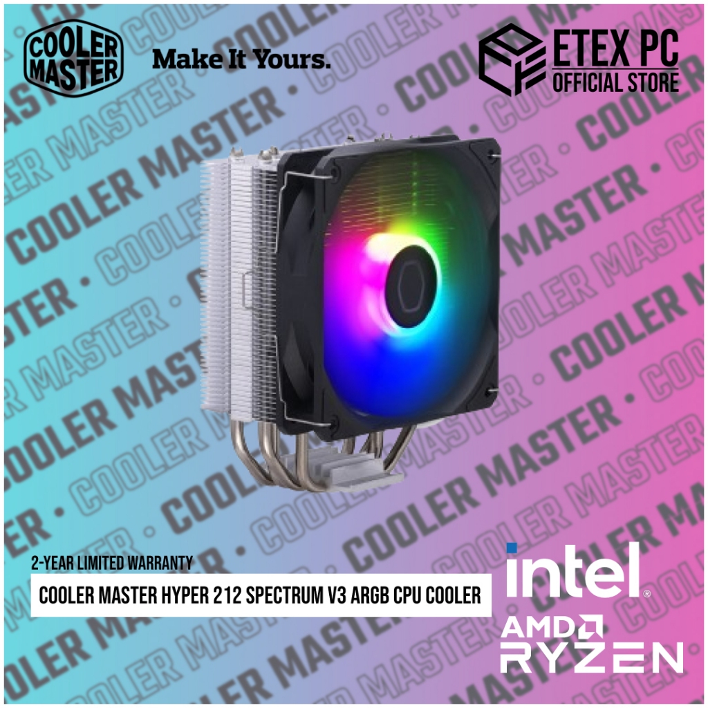 Cooler Master Hyper 212 Spectrum V3 ARGB CPU Cooler # RR-S4NA-17PA-R1 ...