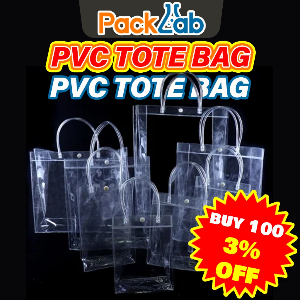 Kahwin Doorgift Wedding Tote Bag Transparent PVC Beg Plastik Clear Gift ...