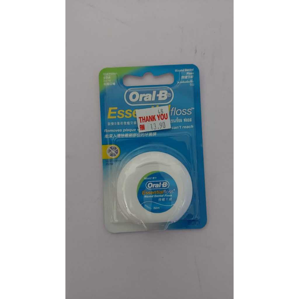oral b dental floss waxed string 50m CLEARANCE SALE | Shopee Malaysia