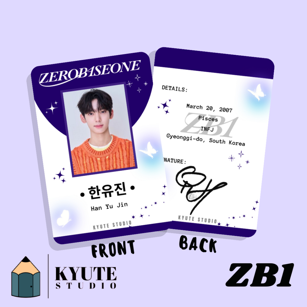 ZEROBASEONE ZB1 ID CARDS COLLECTION | Shopee Malaysia