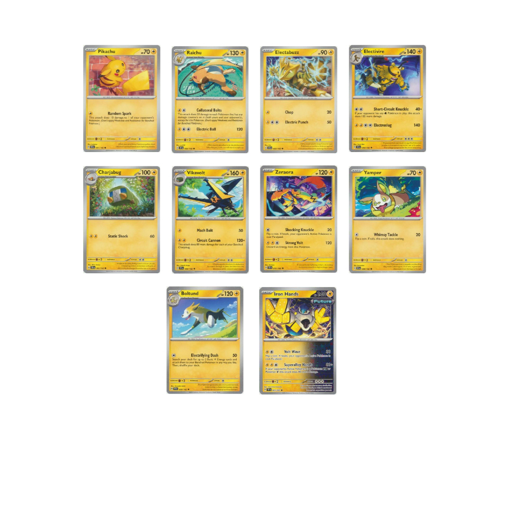 Pokemon Temporal Forces Lightning (Common /Uncommon) | Shopee Malaysia
