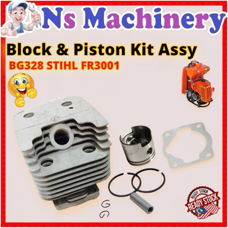 Block Mesin Rumput Tanaka Sum328 T328 BG328 36MM Cylinder FR3000 FR3001 ...